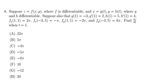 Solved Suppose Z F X Y Where F Is Differentiable And Chegg