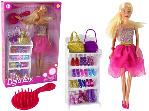 Lucy Doll Pink Glitter Dress Shoes Set Toys Dolls Houses Buggys
