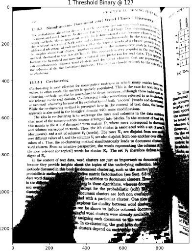 Thresholding Binarization Adaptive Thresholding