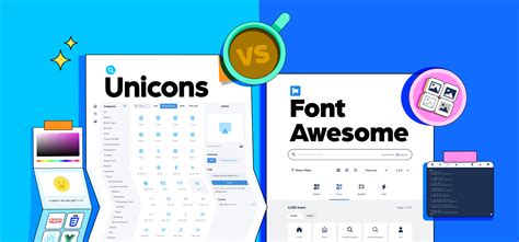 the differences between unicons and font awesome iconscout blogs