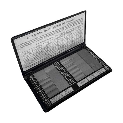 30 Pc Specimen Surface Roughness Comparator Composite Pocket Set Gauge