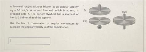 solved a flywheel rotates without friction at an angular