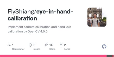 Github Flyshiang Eye In Hand Calibration Implement Camera Calibration And Hand Eye