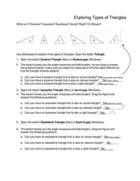exploring types of triangles lecture notes ma 103 docsity