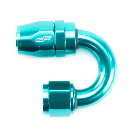 Color Fittings 180 Degree Female Aluminum Hose End Fitting 6an