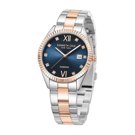 Buy Online Kenneth Cole Quartz Analog Blue Dial Stainless Steel Strap