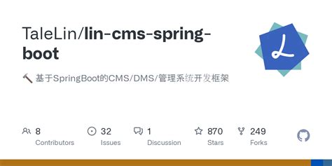 Github Talelinlin Cms Spring Boot 🔨 基于springboot的cmsdms管理系统开发框架