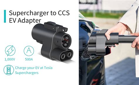 Tesla Supercharger Nacs To Ccs Electric Vehicle Adapter