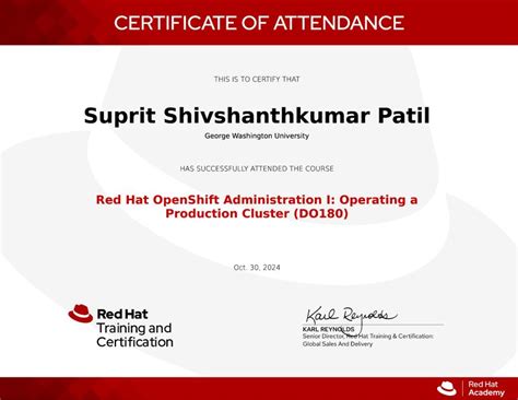 Suprit Patil On Linkedin Redhat Openshift Kubernetes Containerisation Cloudnative