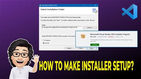 how to create application setup youtube