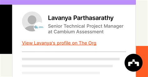 Lavanya Parthasarathy Senior Technical Project Manager At Cambium