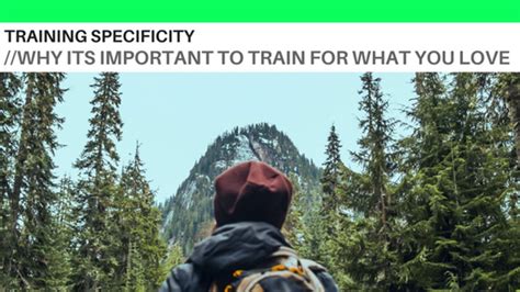 Training Specificity