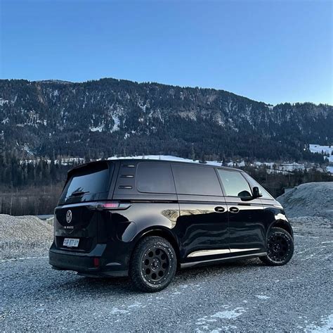Blacked Out Vw Id Buzz Looks The Part With Off Road Wheels Carscoops