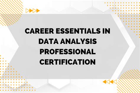 Career Essentials In Data Analysis Professional Certification By