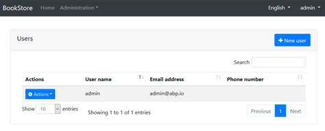 getting started with the asp core mvc template abp io documentation
