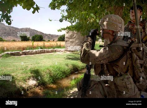 A Us Army Soldier Assigned To Delta Company 1st Battalion 22nd