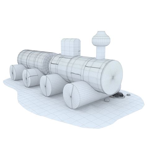 나무 기관차 게임 3d 모델 20 Max Obj Fbx Free3d