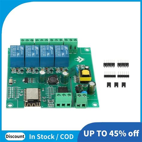 Esp8266 ไร้สาย Wifi 4 ช่องโมดูลรีเลย์ Esp 12f บอร์ดพัฒนา Wifi สําหรับ Arduino Acdc 5 V8 80 V