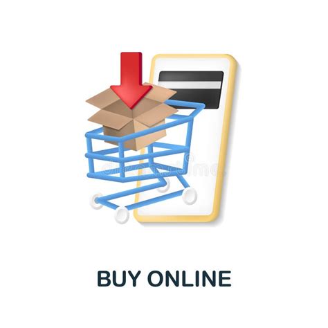 Buy Online Icon 3d Illustration From E Commerce Collection Stock Vector Illustration Of