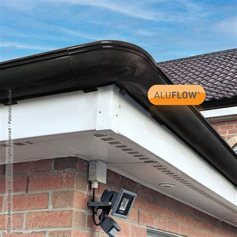 Aluflow Aluminium 90 Deg External Gutter Angle Deep Flow