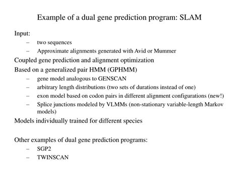 Ppt Sequence Analysis Methods For Comparative Genomics Powerpoint