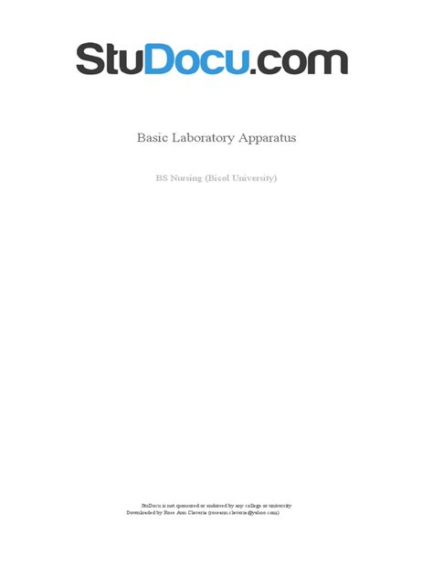 Basic Laboratory Apparatus Pdf Centrifuge Filtration