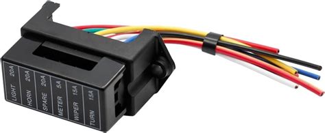 Sibble 6 Way Dc 12v Volt Fuse Box Block Holder Atc Ato 2 Input 6 Output Wire Yaxa Colombia