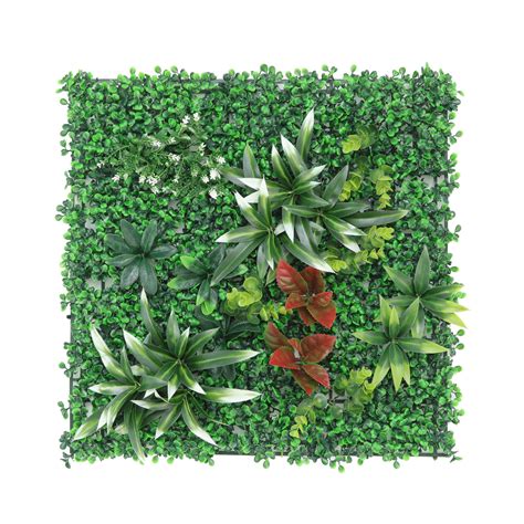 P162 Hot Selling Real Touch Faux Green Milan Grass Hedge Wall Backdrop