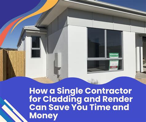 Single Contractor For Cladding And Render