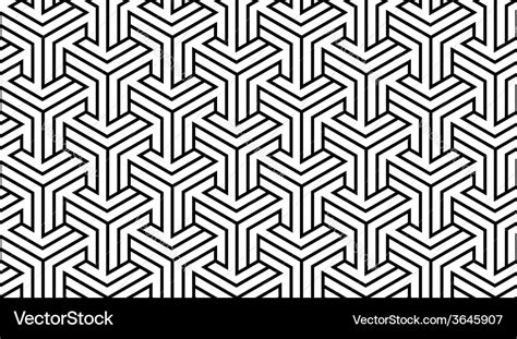Geometric Patterns Black And White Vector Vector Geometric Pattern