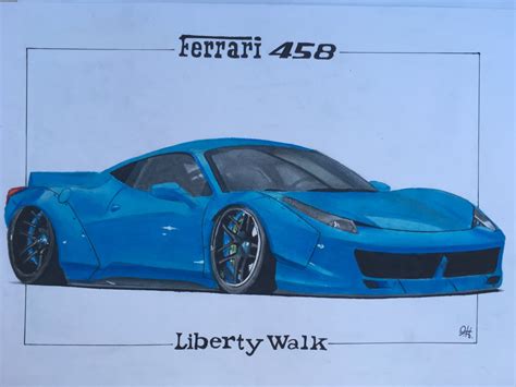 Ferrari 458 Drawing At Explore Collection Of