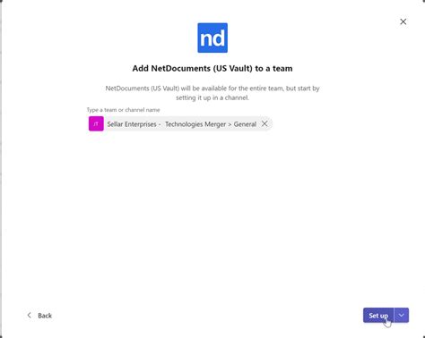 Netdocuments For Microsoft Teams Chatlink