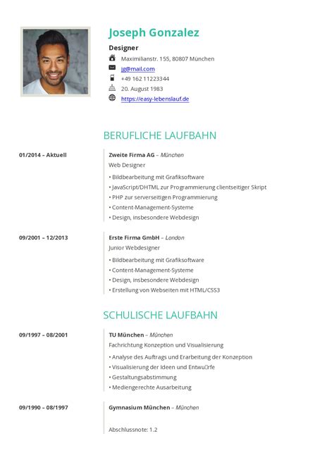 Lebenslauf Speichern Als Easy Lebenslauf De