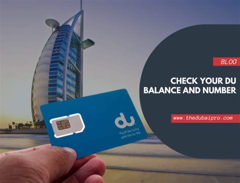 Discover Easy Ways To Check Your Du Balance And Number Dubai Pro
