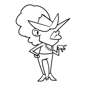 Aunt Cartoon Drawing Black And White Clipart Free Download