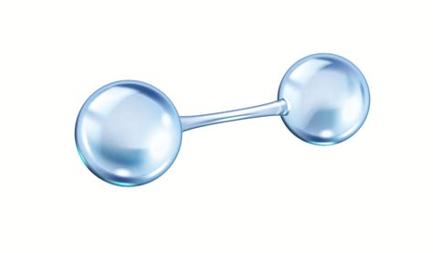 Blue Collagen Molecule Structure From Atoms Realistic Illustration