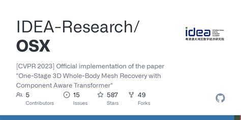 GitHub IDEA Research OSX CVPR Official Implementation Of The Paper One Stage D Whole