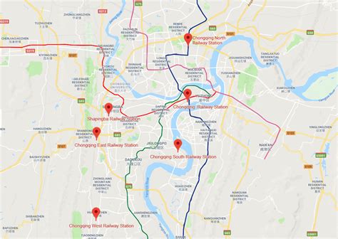 Chongqing Train Stations Layout Transportation And High Speed Trains