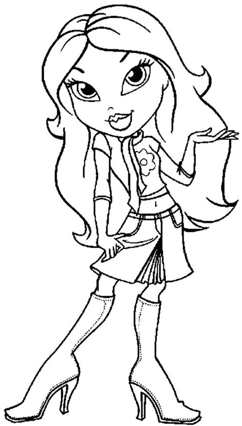 Bratz Coloring Pages Yasmin At Getdrawings Free Download