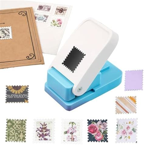 Rectangular Postage Stamp Punch 1x0 8 Inch Scalloped Edge