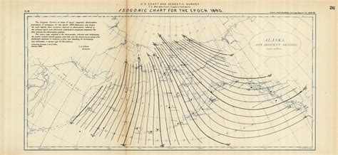 Alaska And Adjacent Waters Isogonic Chart Magnetic Declination For