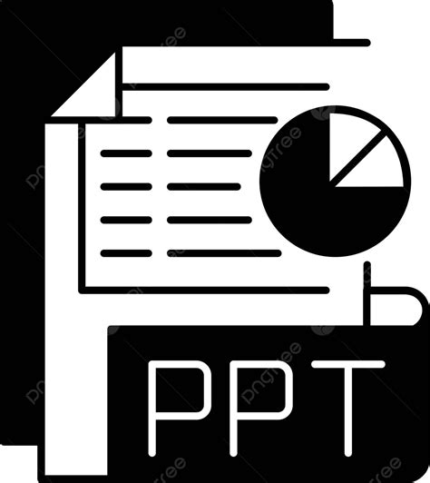 Ppt File Black Linear Icon Program Folder Quality Vector Program