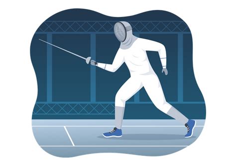 best premium fencing illustration download in png and vector format