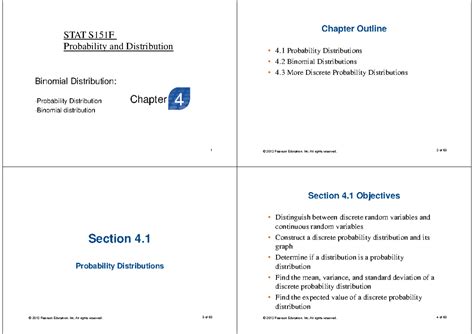 Lecture Binomial Distribution Binomial Distribution STAT S F Probability And