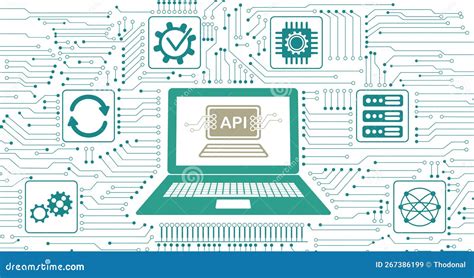 Concept Of Api Stock Illustration Illustration Of Data