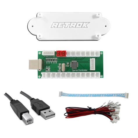 Zero Delay Controller With Wiring And Usb Cable For Arcade And Sanwa