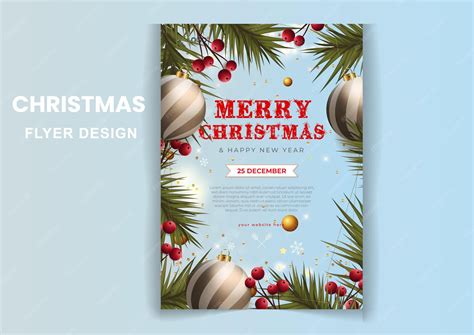 Premium Vector Modern Party Deign Christmas Party Flyer Template