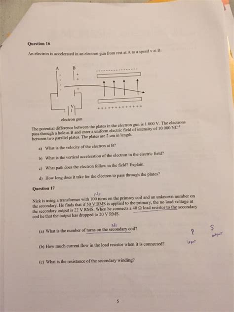 Solved An Electron Is Accelerated In An Electron Gun From