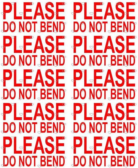 The Importance Of Do Not Bend Labels A Guide To Printing Printable