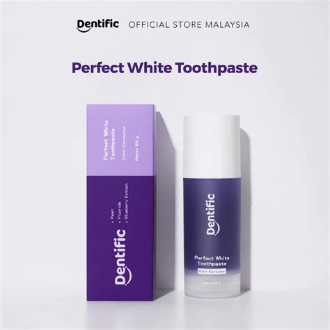 Dentific Toothpaste Original Dentific Perfect White Toothpaste Purple